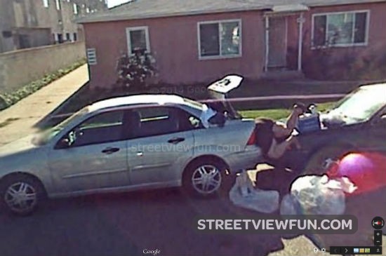 Help! The car is eating me! - STREETVIEWFUN