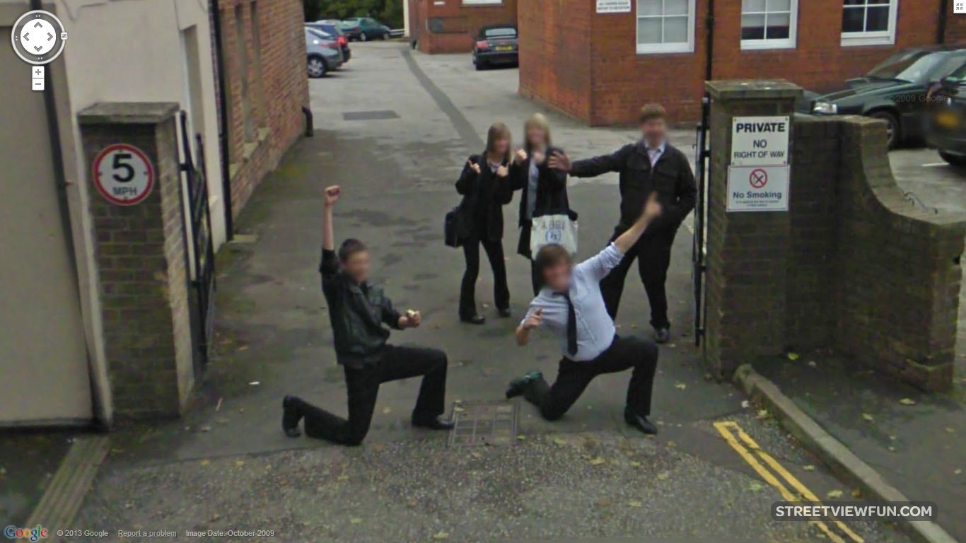 Check out these cheeky pupils - STREETVIEWFUN