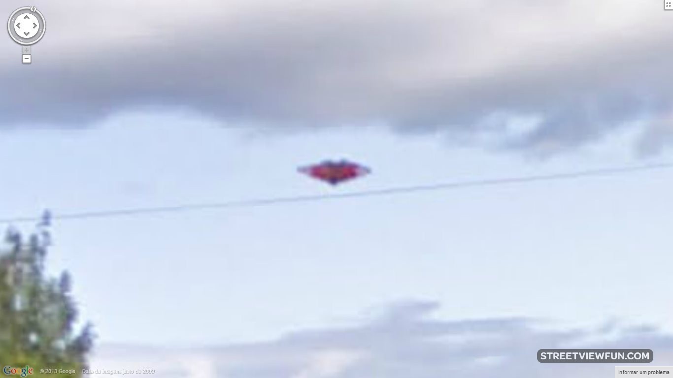 Red UFO in Finland - STREETVIEWFUN
