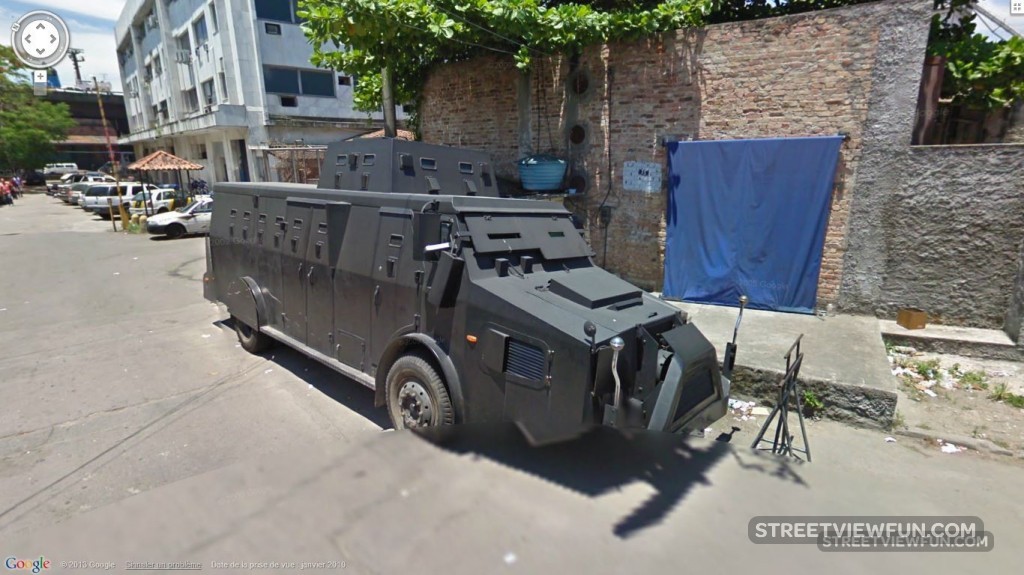 Armored car for the police - STREETVIEWFUN