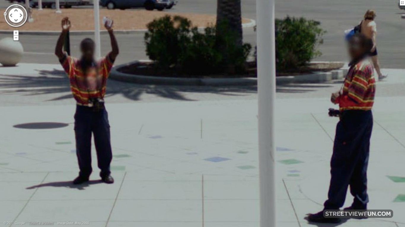 Hands up - STREETVIEWFUN