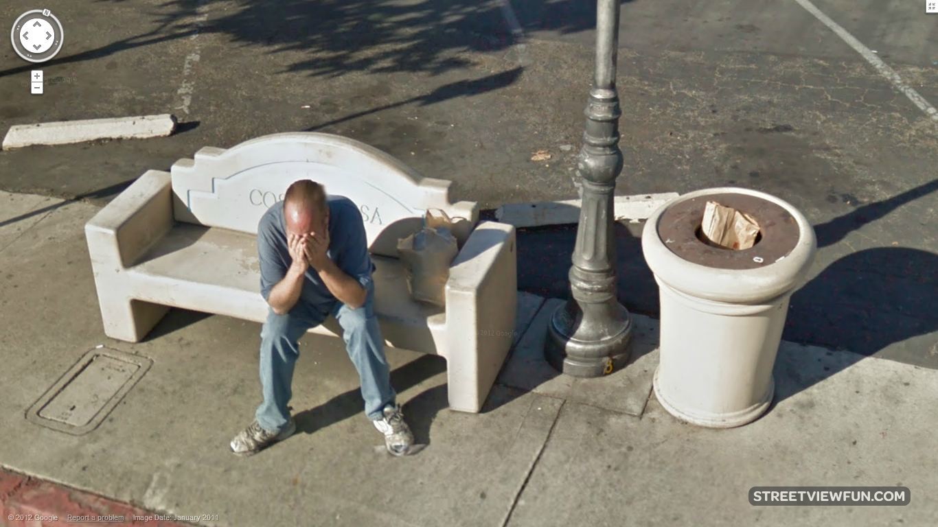 Hiding from Street View - no blur needed - STREETVIEWFUN