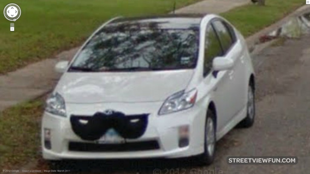 The brand new Prius Mustache - STREETVIEWFUN
