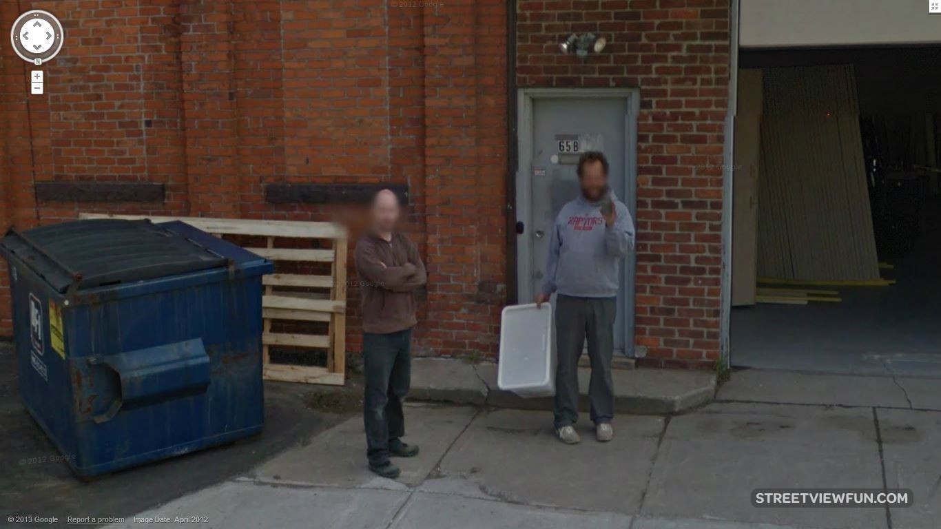 Google Street View driver caught running stop sign - STREETVIEWFUN