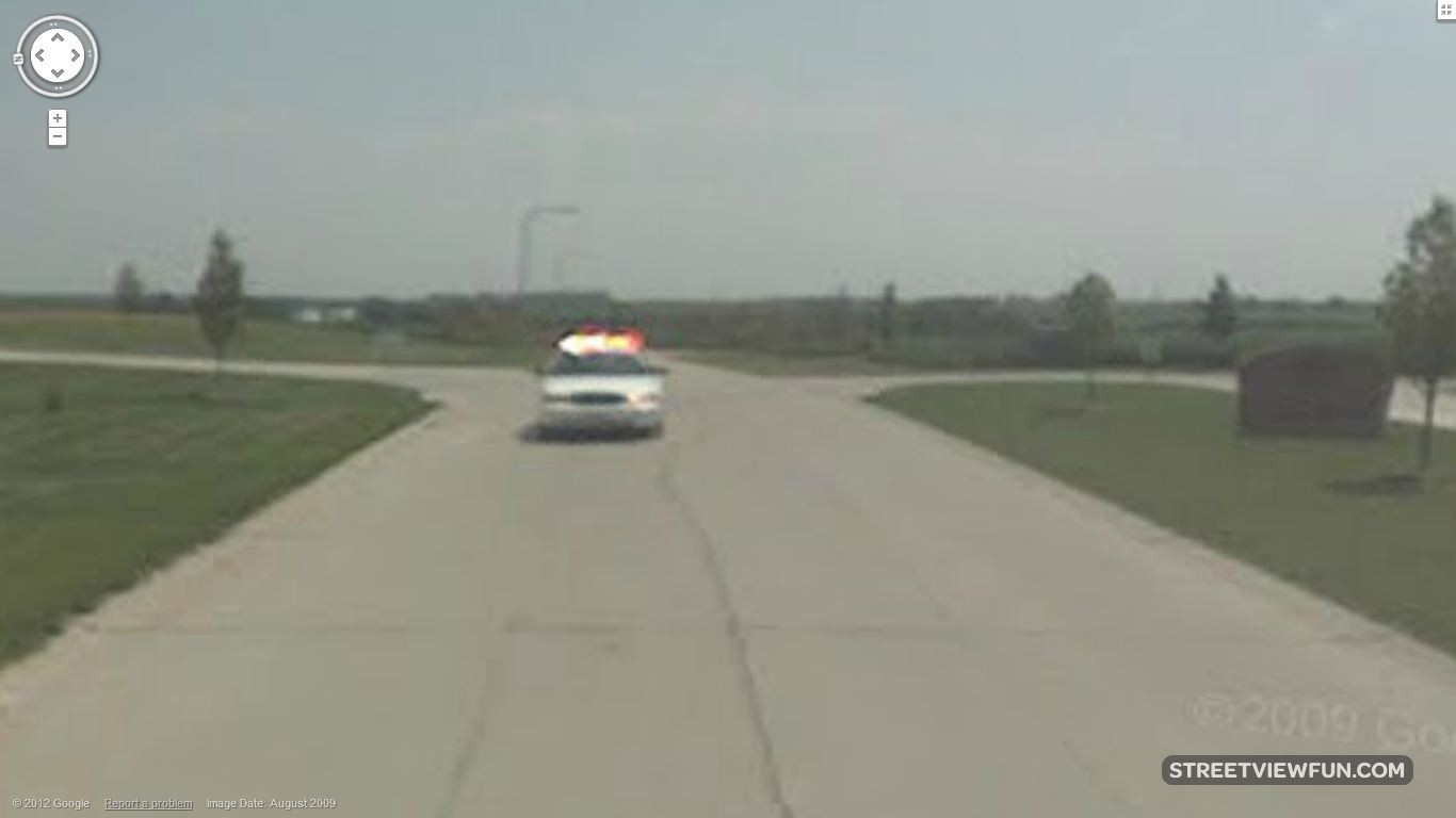 Police chasing google car - STREETVIEWFUN