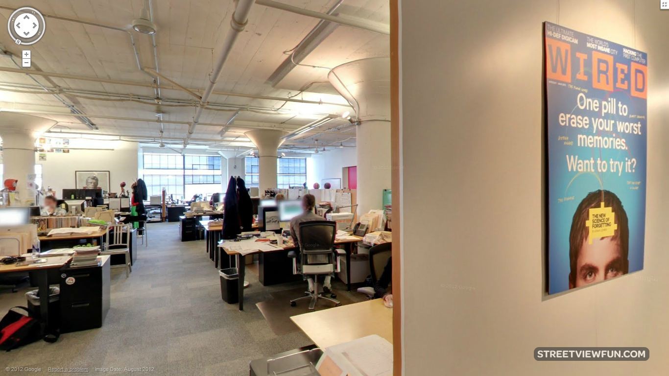 Street View visit the Wired Magazine office in San Francisco ...