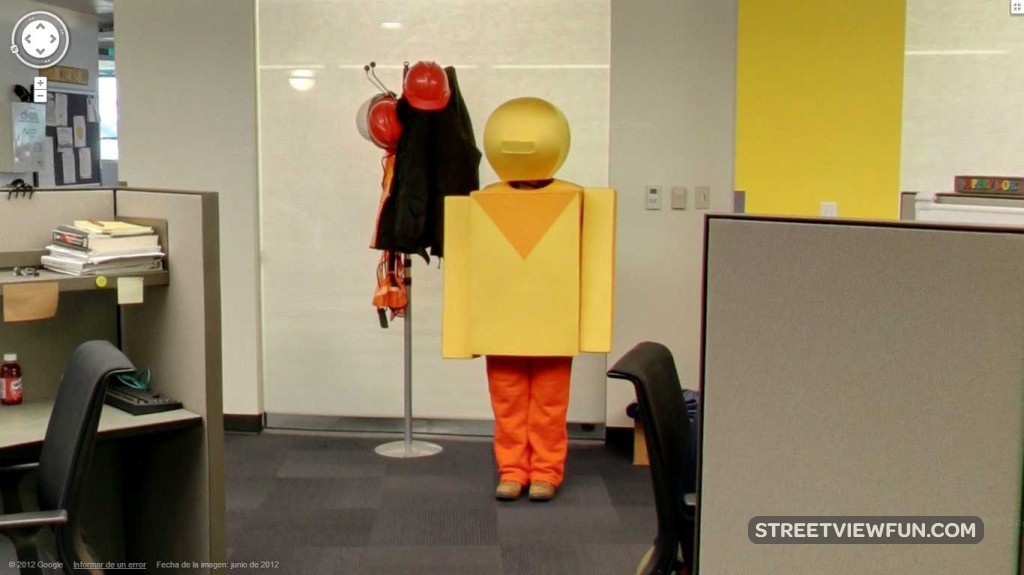Street View pegman inside Google office - STREETVIEWFUN