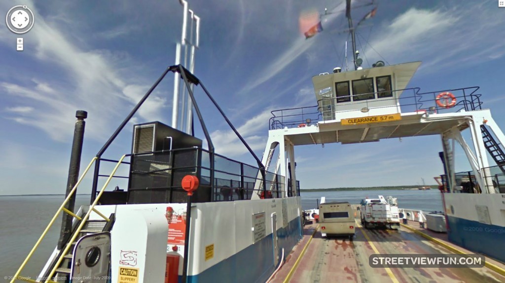 Google Street View taking the boat - STREETVIEWFUN