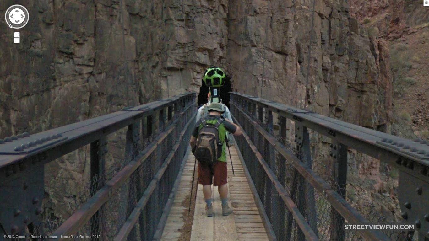 Trekker spotted by another Street View camera - STREETVIEWFUN