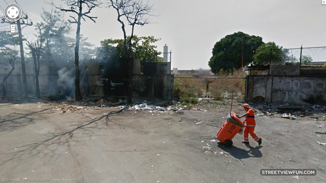 Burning street - STREETVIEWFUN