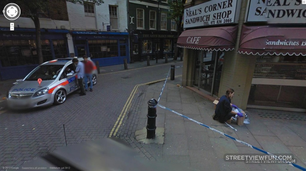 Crime scene on Google Street View - STREETVIEWFUN