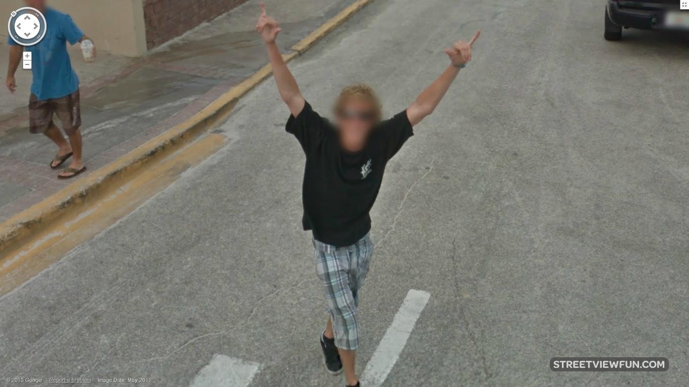 This guy LOVES Google Street View! - STREETVIEWFUN