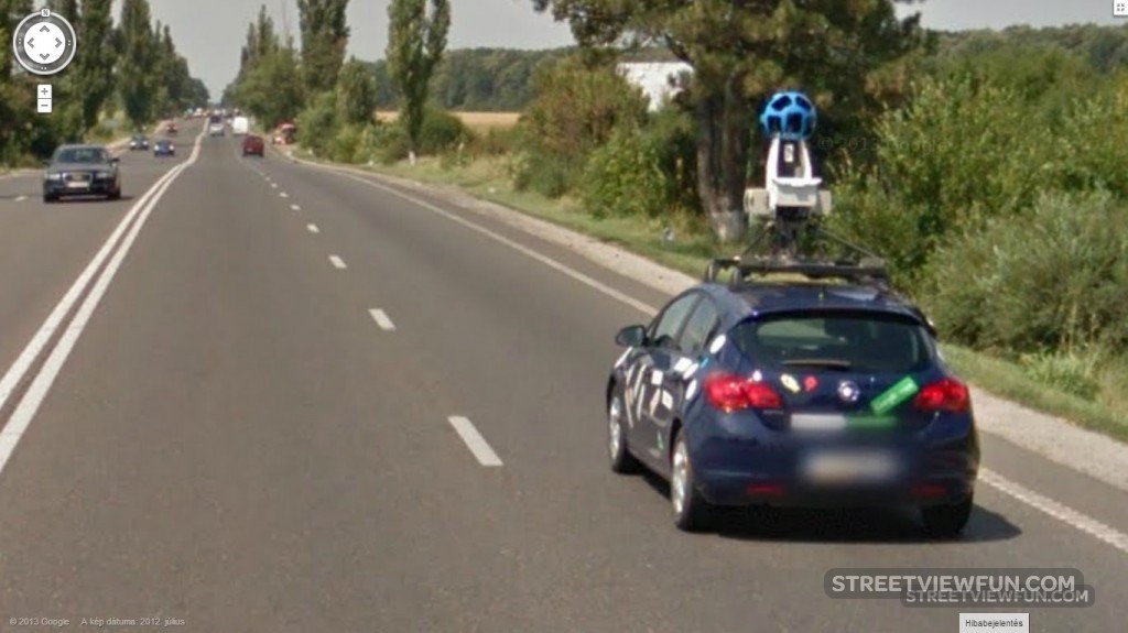 Lot's of stickers on romanian Google Street View car - STREETVIEWFUN