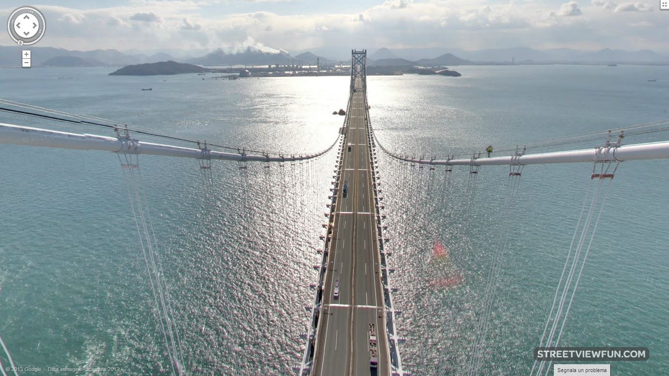 View from Great Seto Bridge - Japan - STREETVIEWFUN