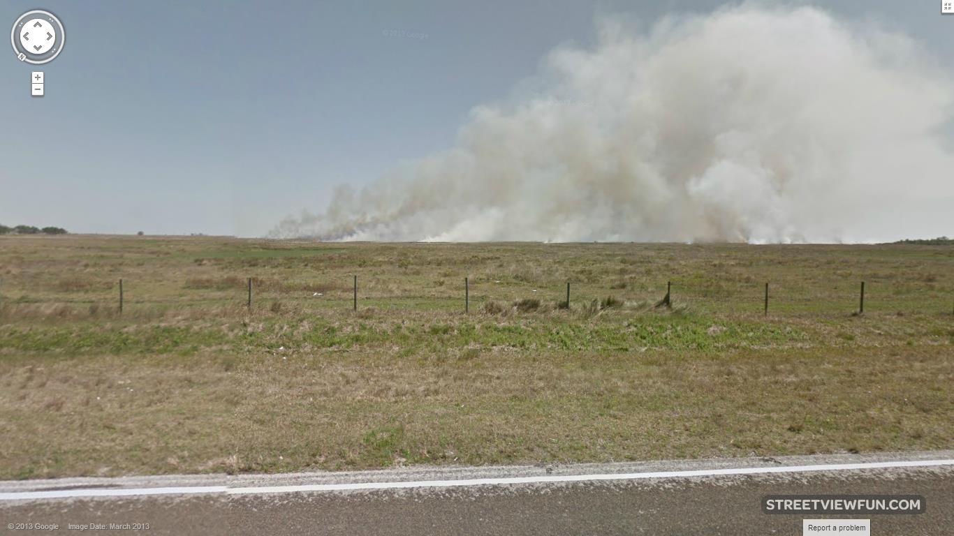 Wildfire in Texas - STREETVIEWFUN