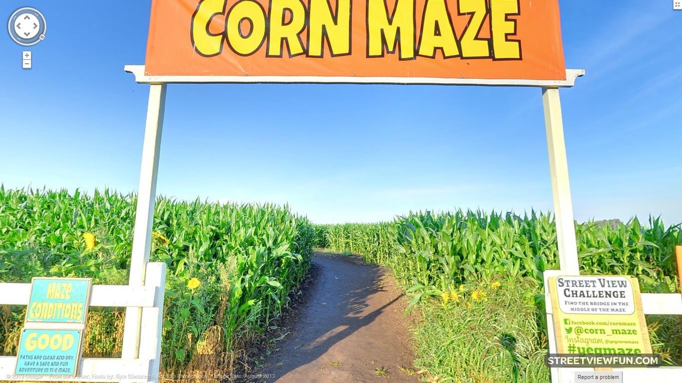 Corn Maze Challenge on Google Street View - STREETVIEWFUN