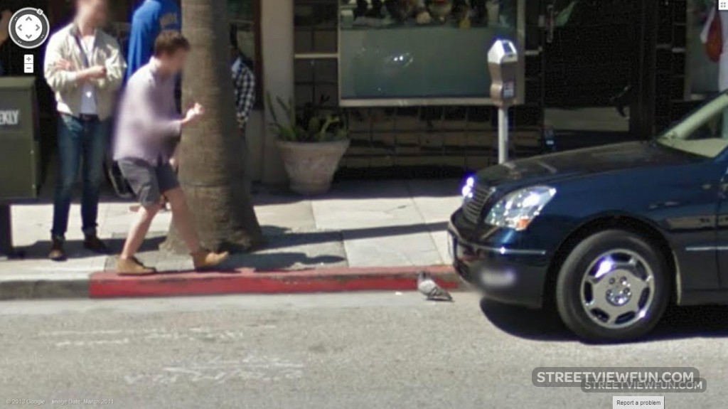 Someone took his hot dog - STREETVIEWFUN