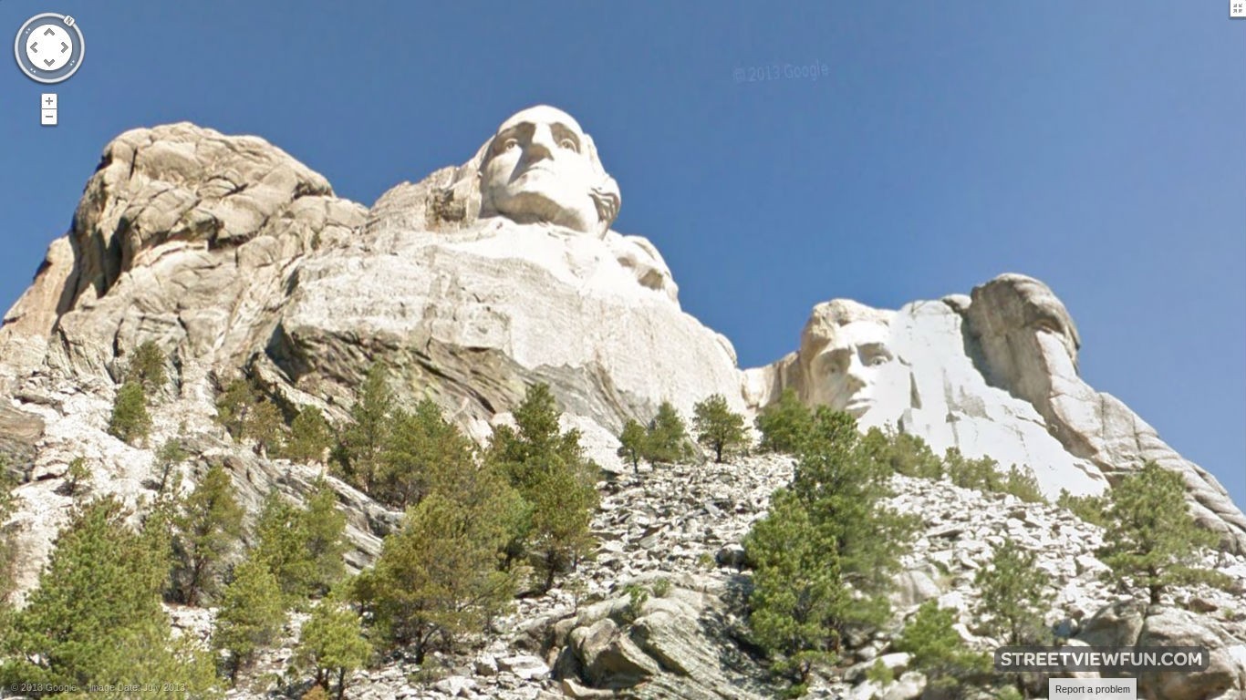 Mount Rushmore on Google Street View - STREETVIEWFUN