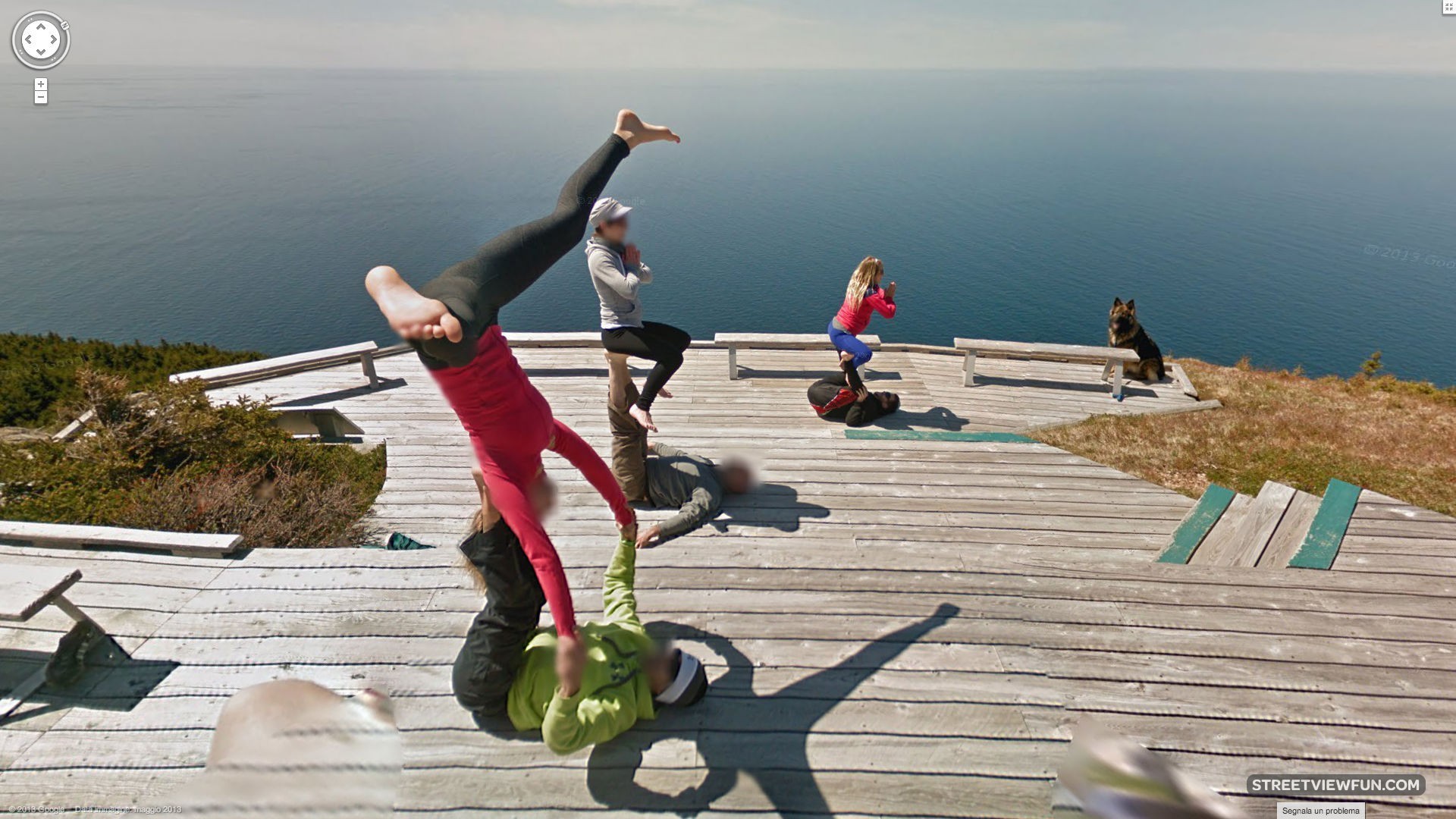 Posing for Google - STREETVIEWFUN