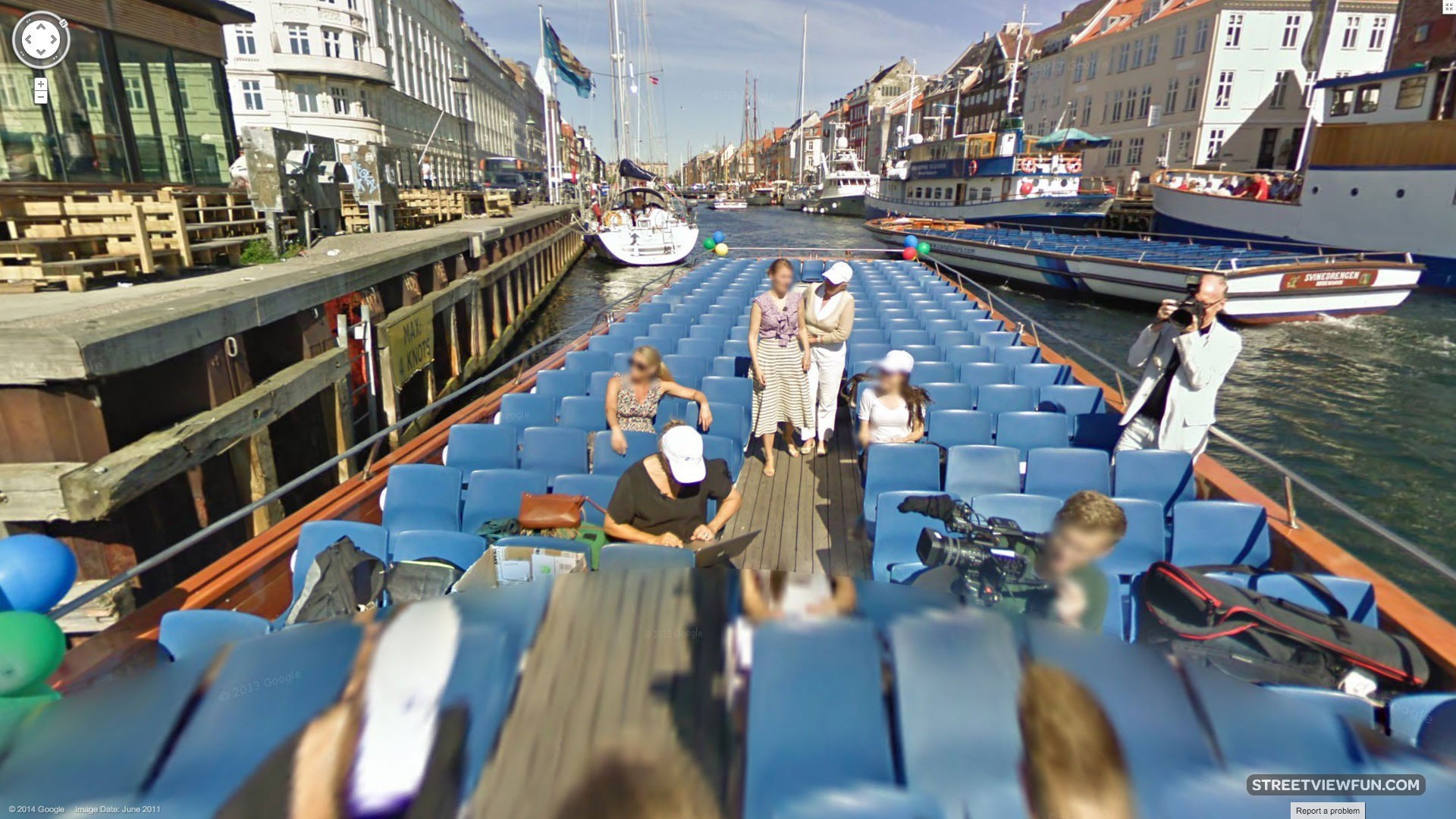 Streetview on boat getting snapped - STREETVIEWFUN