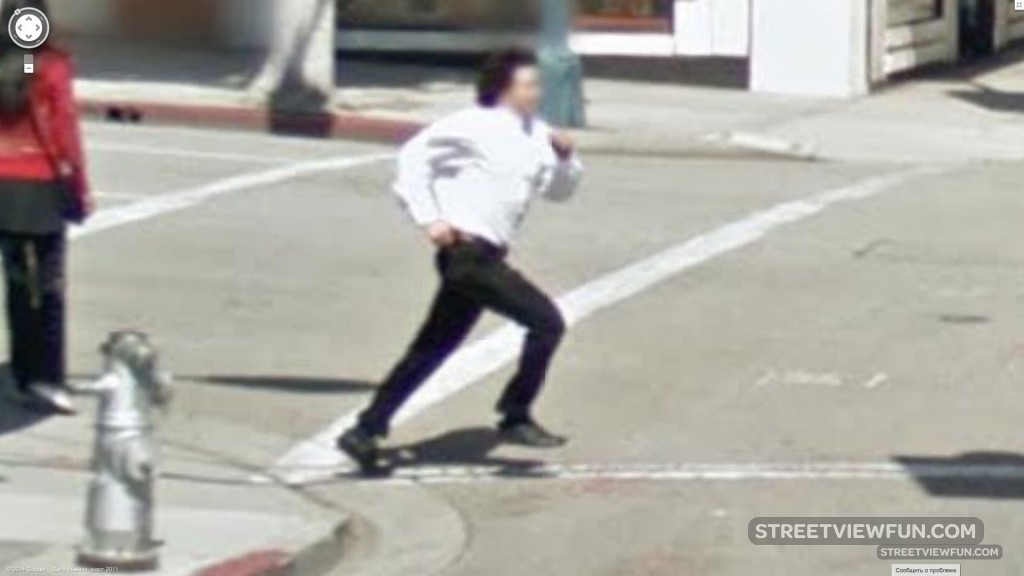 Late for work? - STREETVIEWFUN