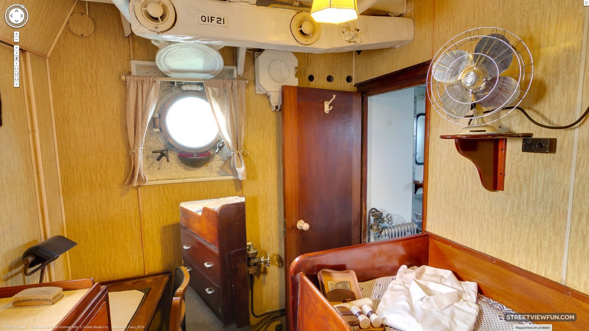 Google Street View goes inside the HMS Cavalier for the 70th ...