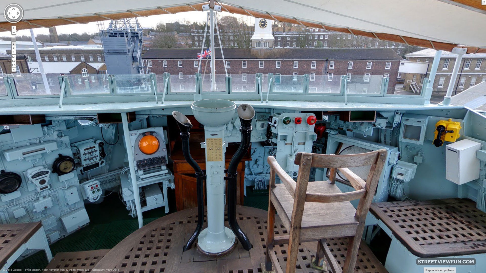 Google Street View goes inside the HMS Cavalier for the 70th ...