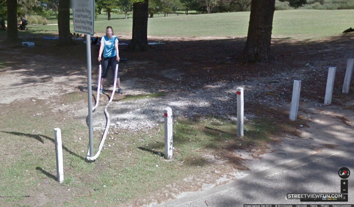 Skipping fail, or bungee fail - STREETVIEWFUN