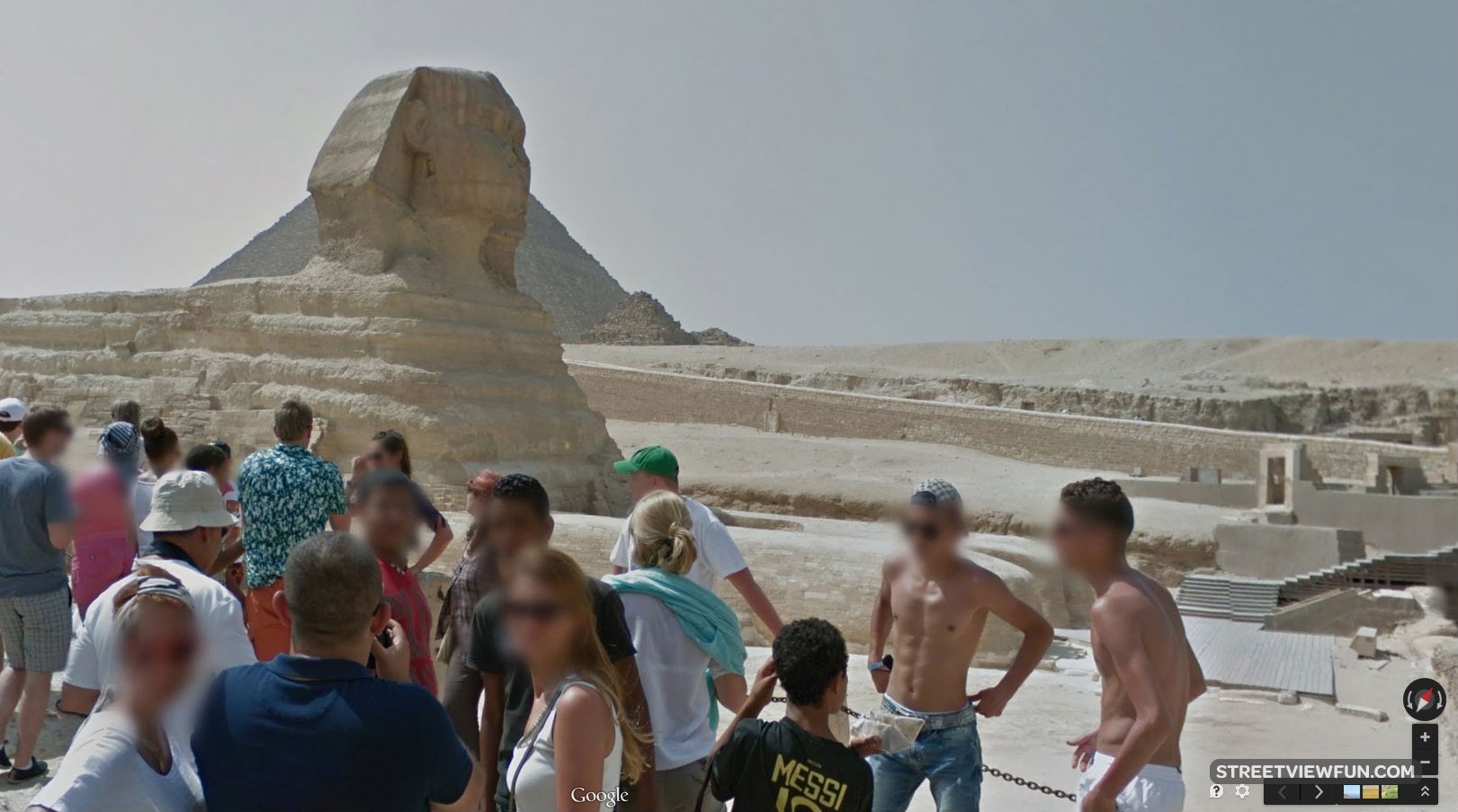 Walk among the pyramids and the Great Sphinx in Egypt on Google Street View - STREETVIEWFUN