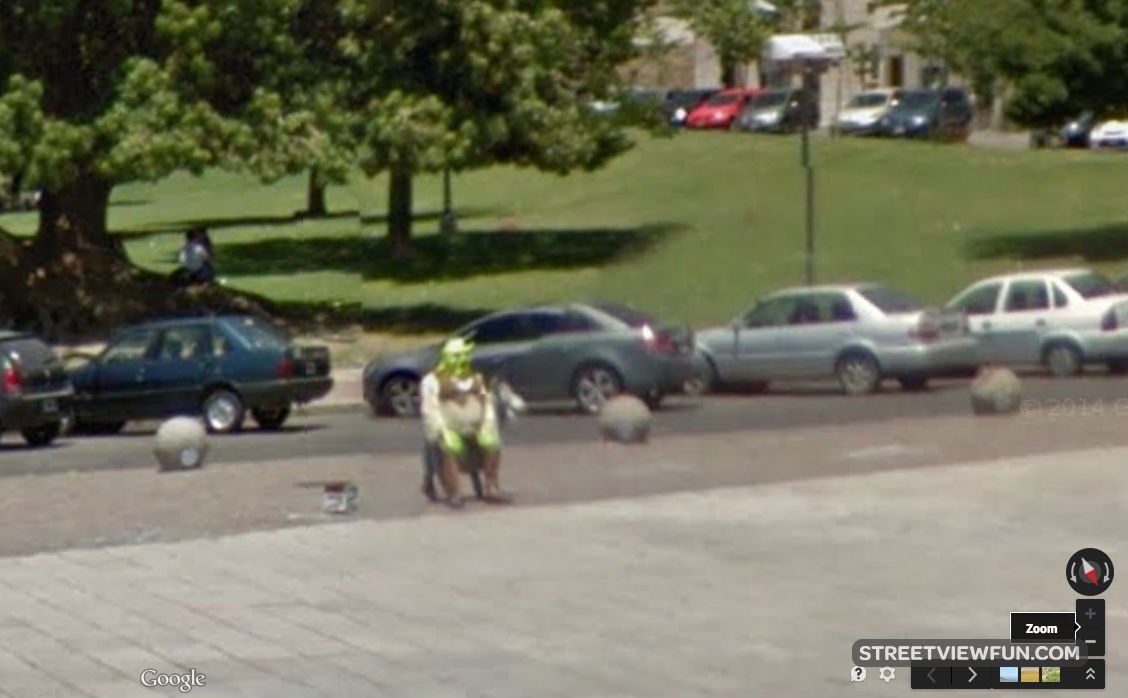 Shrek has been found in Argentina - STREETVIEWFUN
