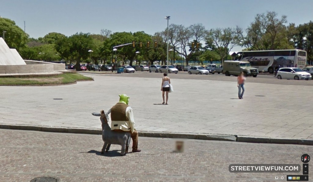 Shrek has been found in Argentina - STREETVIEWFUN