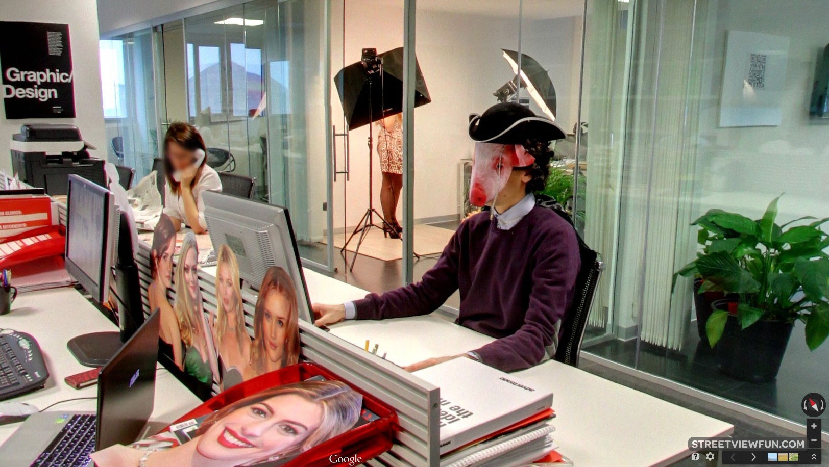 Weird people at work - STREETVIEWFUN