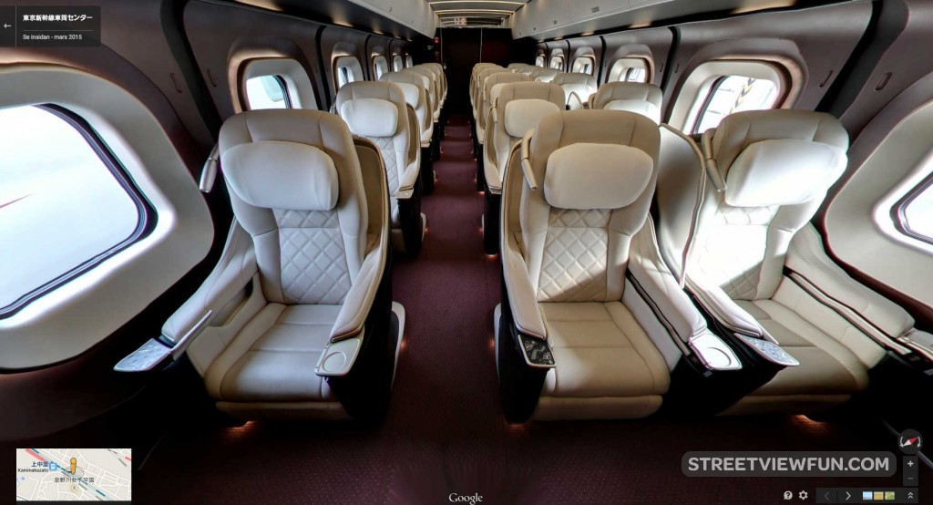See inside the new Shinkansen bullet train on Google Street View ...