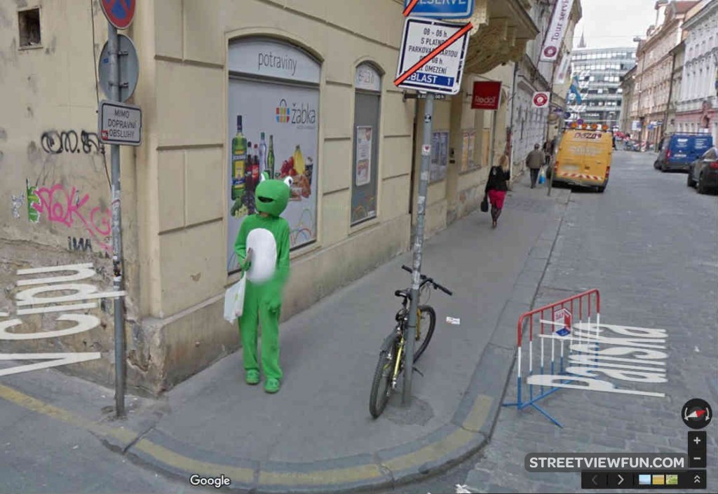 Random frog in Prague - STREETVIEWFUN