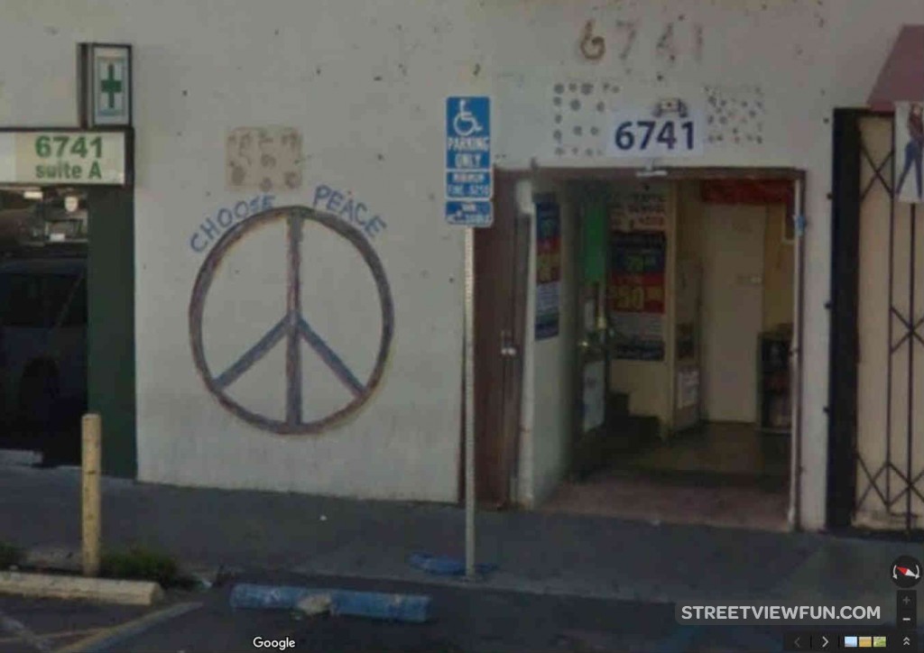 Choose peace - StreetViewFun
