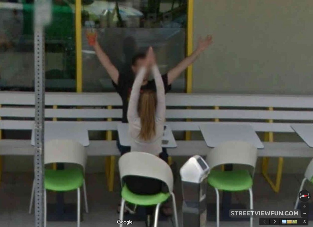 Hands up - STREETVIEWFUN