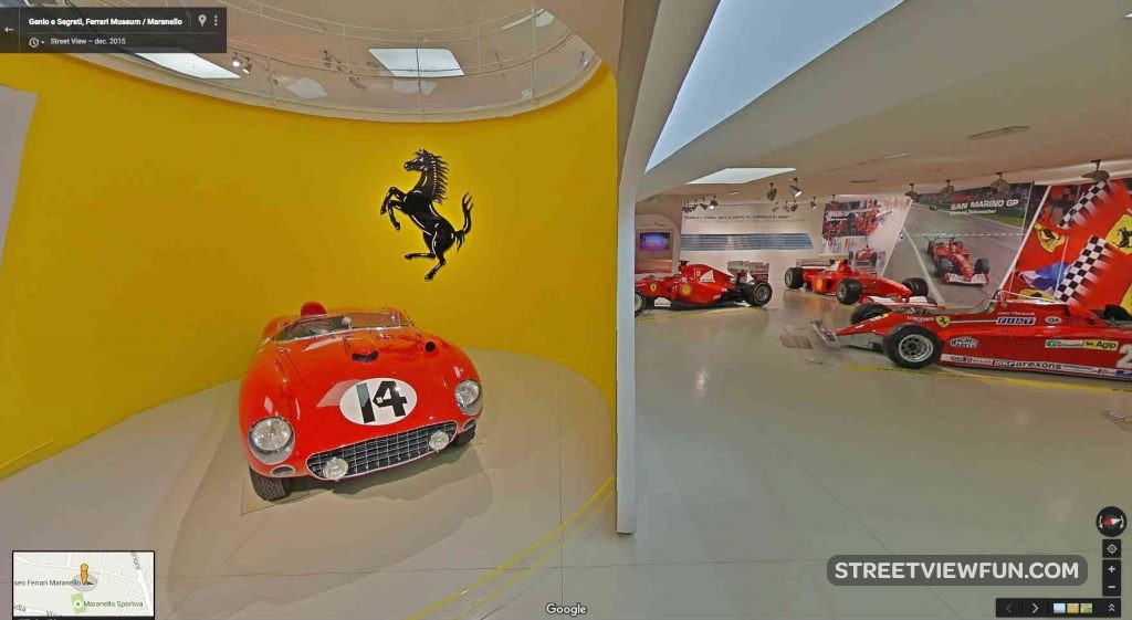 Visit Ferrari museum with Google Street View - STREETVIEWFUN