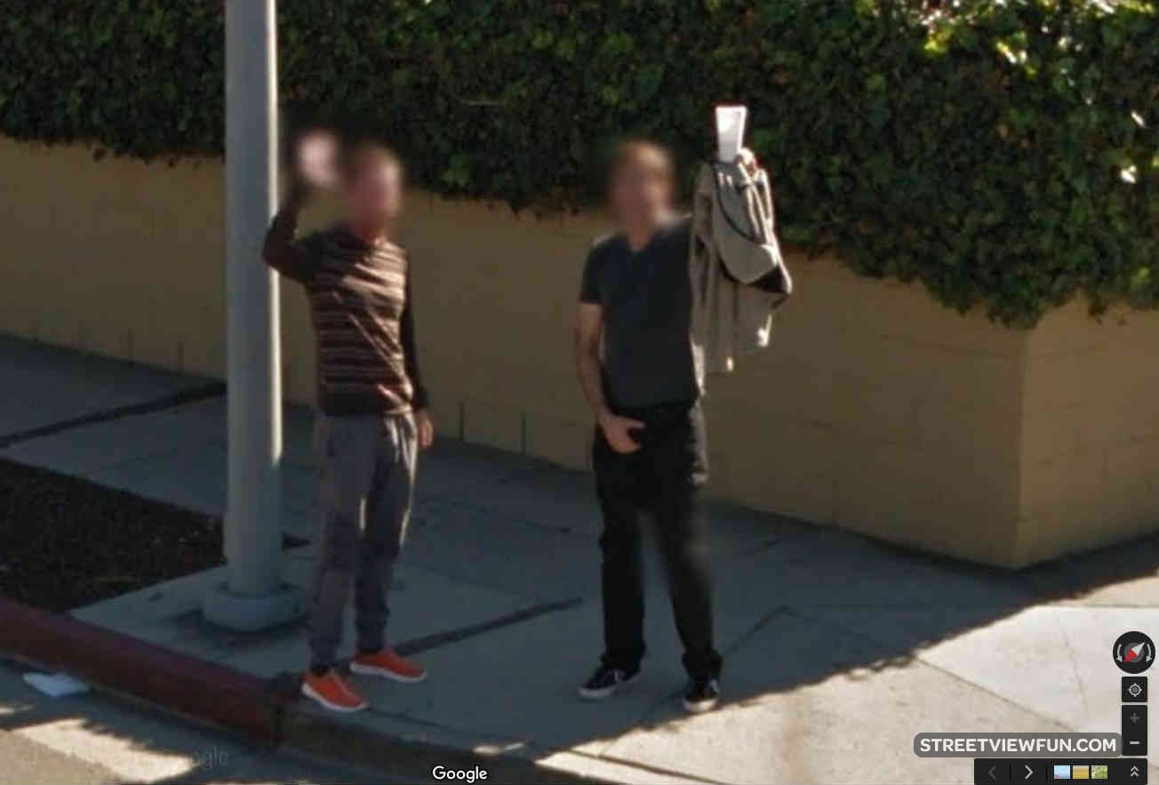 Double greeting - STREETVIEWFUN