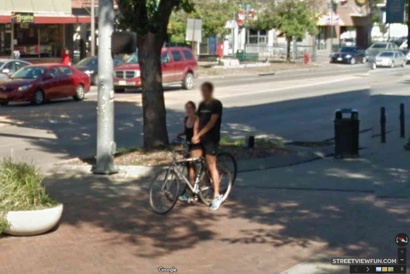 Couple holding hands - or not? - STREETVIEWFUN