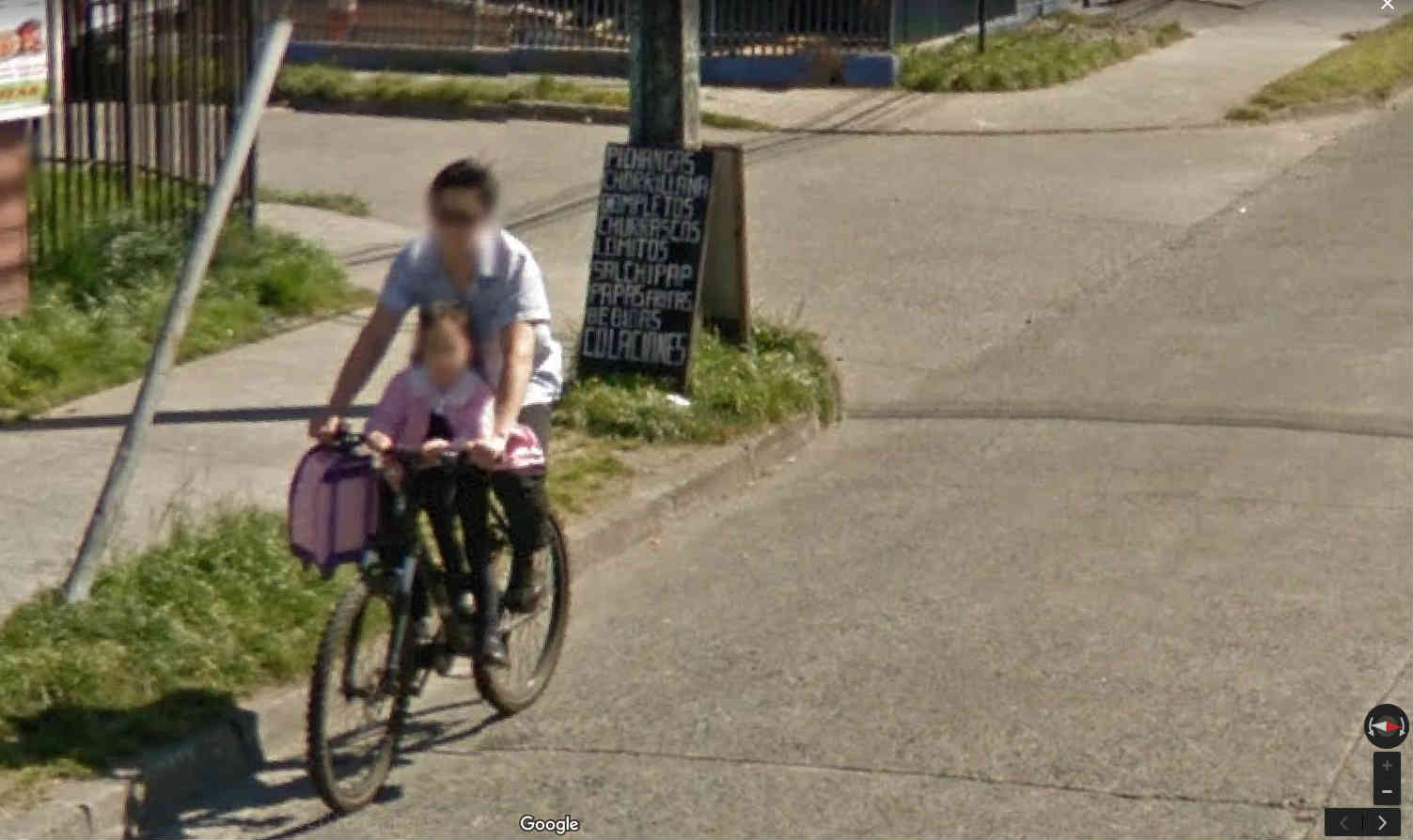 Biking with dad - STREETVIEWFUN