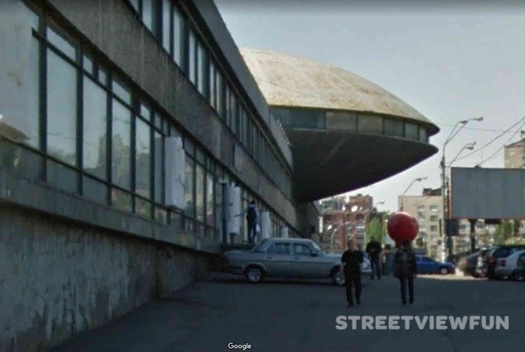 Flying saucer of Kiev - STREETVIEWFUN