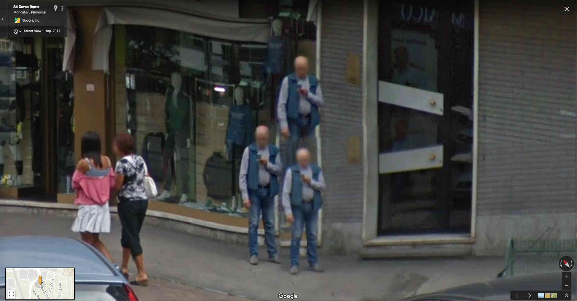 Triple man - STREETVIEWFUN