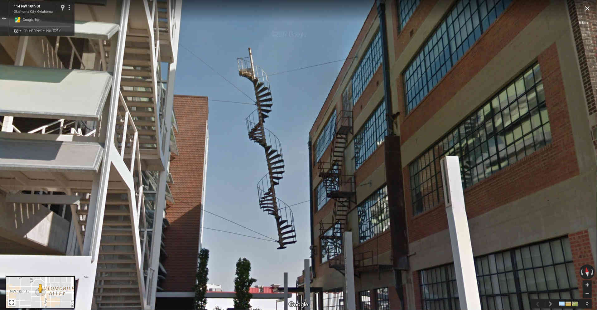 Stairs to nowhere - STREETVIEWFUN