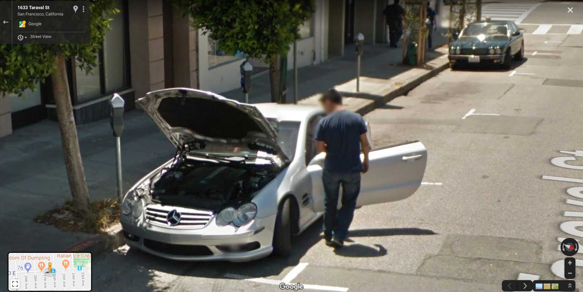 Fixing the car - STREETVIEWFUN