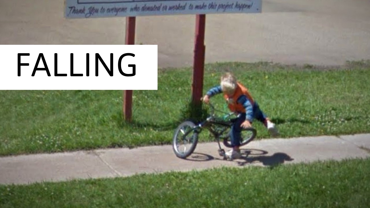 Falling off the bike - STREETVIEWFUN