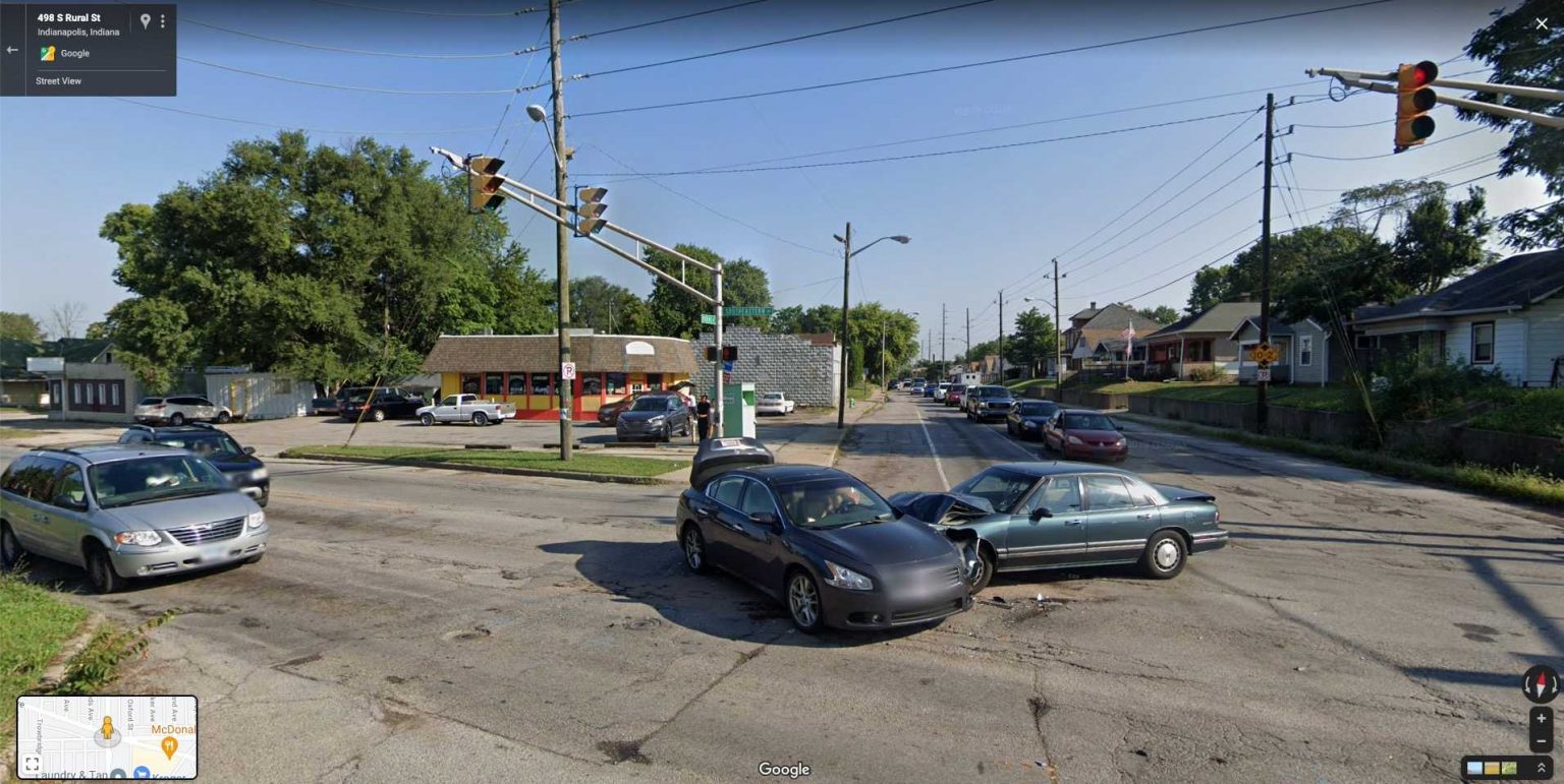 Bad crash - STREETVIEWFUN