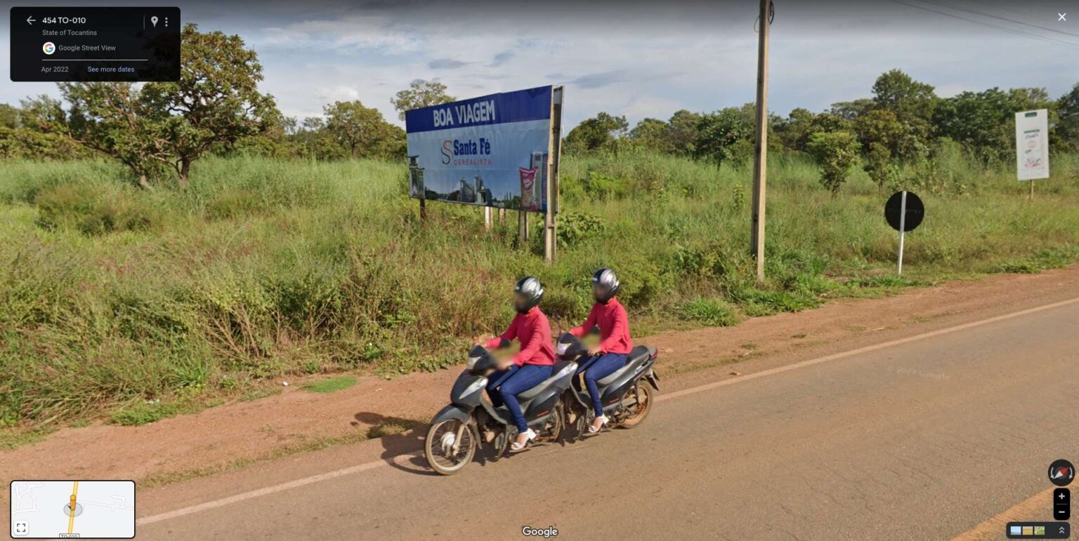 2 People on Motorcycle - STREETVIEWFUN