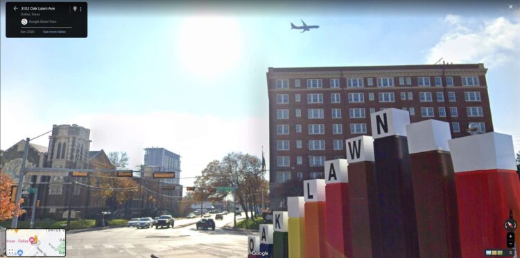 Google driver must have observed the plane again! - STREETVIEWFUN