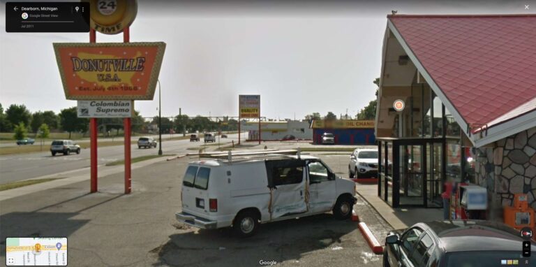 Dented door? No problem, we will continue our work! - STREETVIEWFUN