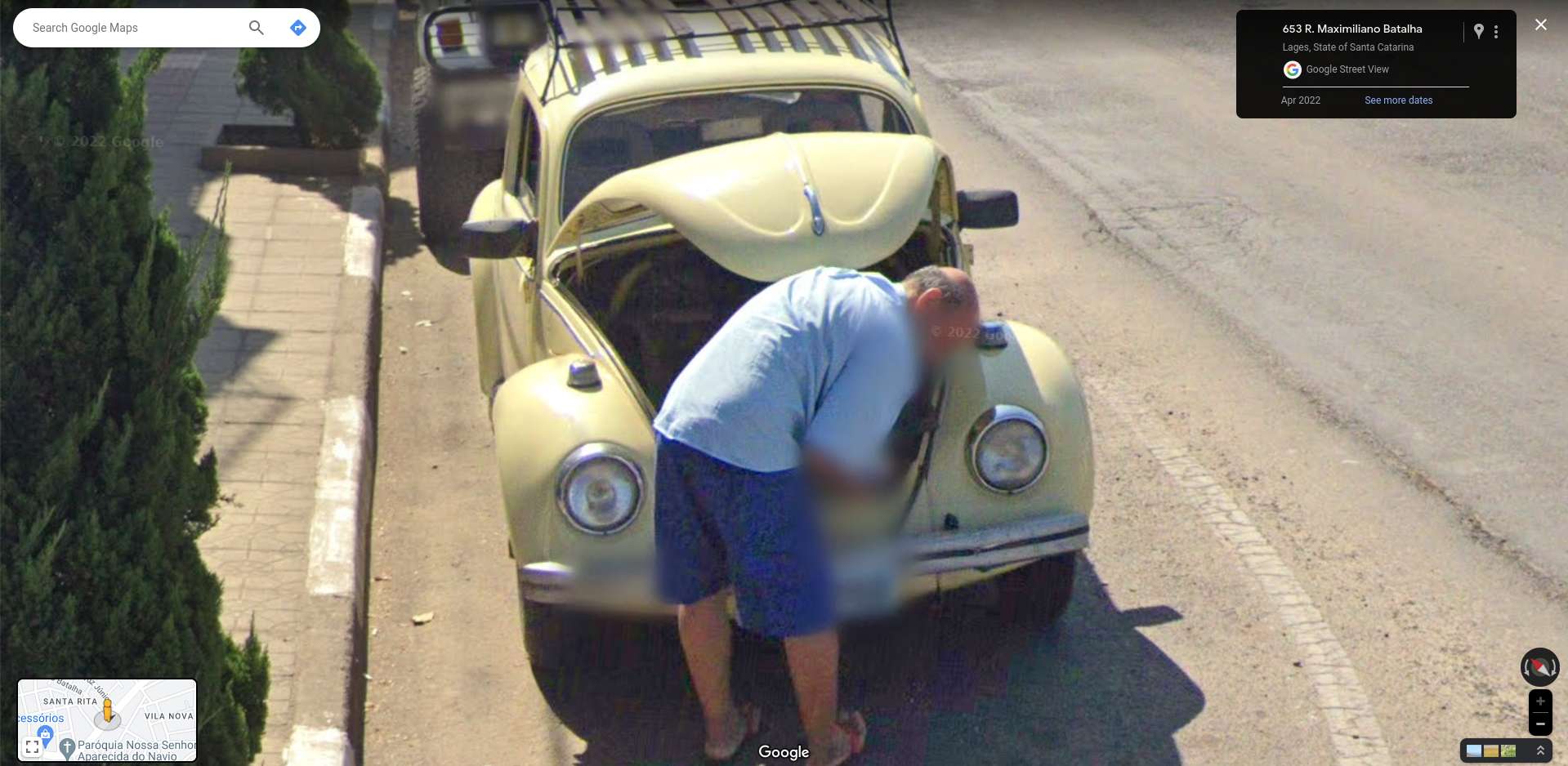 Car Eats Man - STREETVIEWFUN